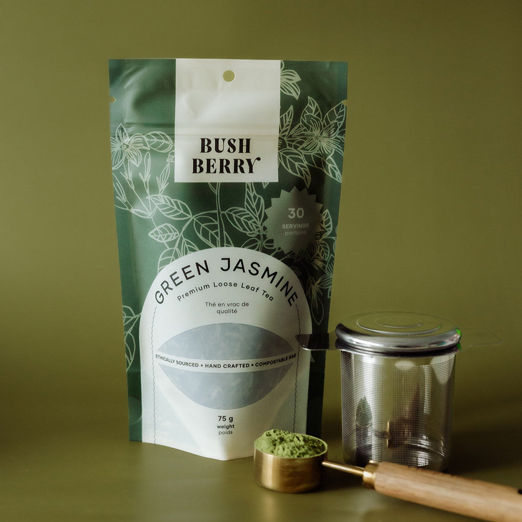 Green Jasmine Tea: Organic Loose Leaf Tea – Bush Berry