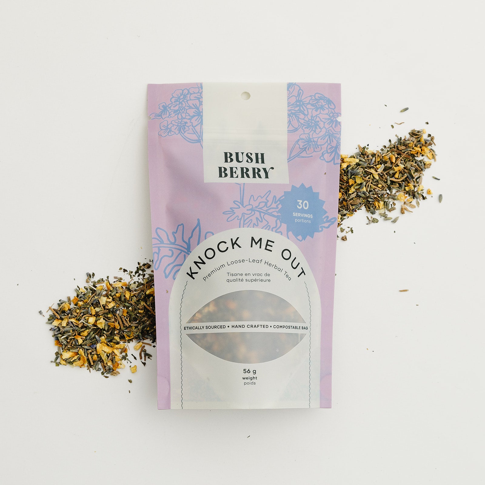 Knock Me Out Tea | Organic Loose Leaf Tea from Nakusp BC – Bush Berry